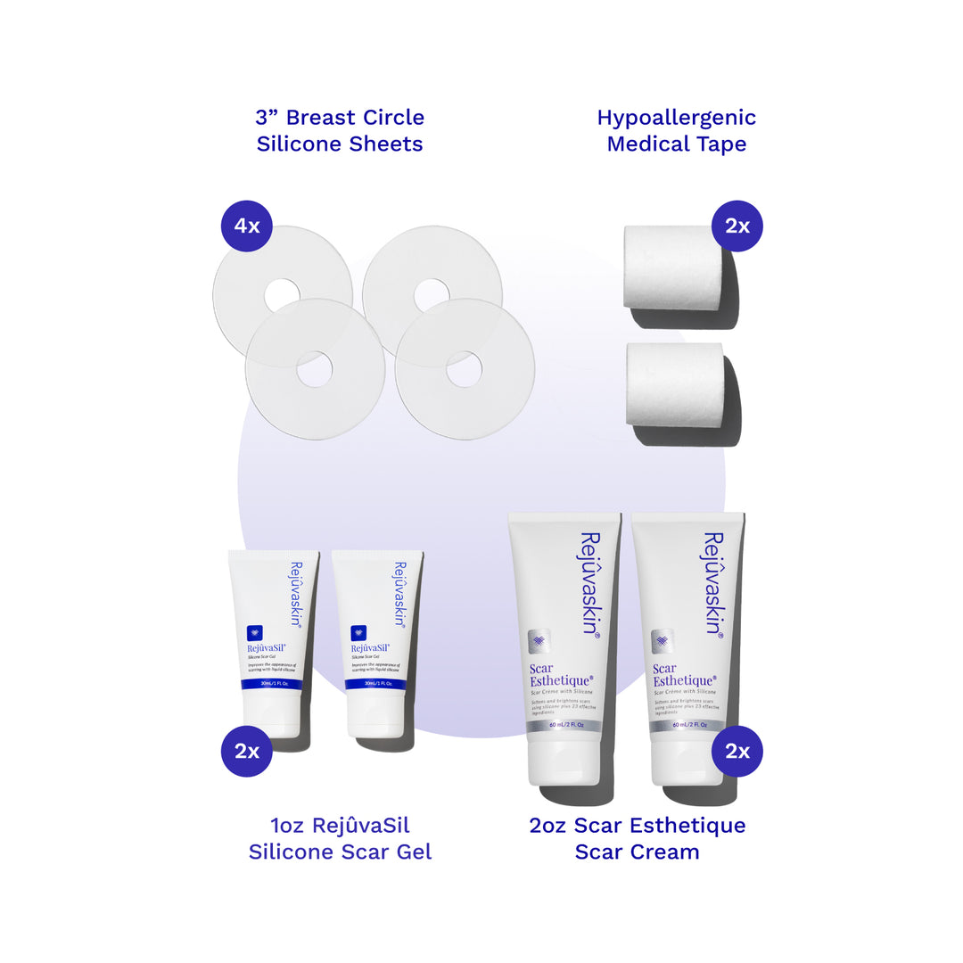 Complete Silicone Scar Regimen For Breast Procedures – Rejûvaskin