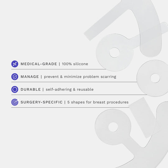 Scar Fx Silicone Sheeting for Breast Procedures - Fade Surgical Scars ...